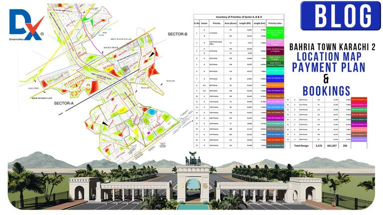 Bahria Town Karachi 2 | Location Map | Payment Plan | Booking Details ...